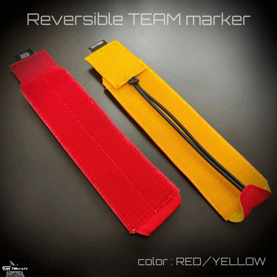 TMcraft Reversible TEAM marker【RED／YELLOW】｜M&S11B2 AIRSOFT株式会社