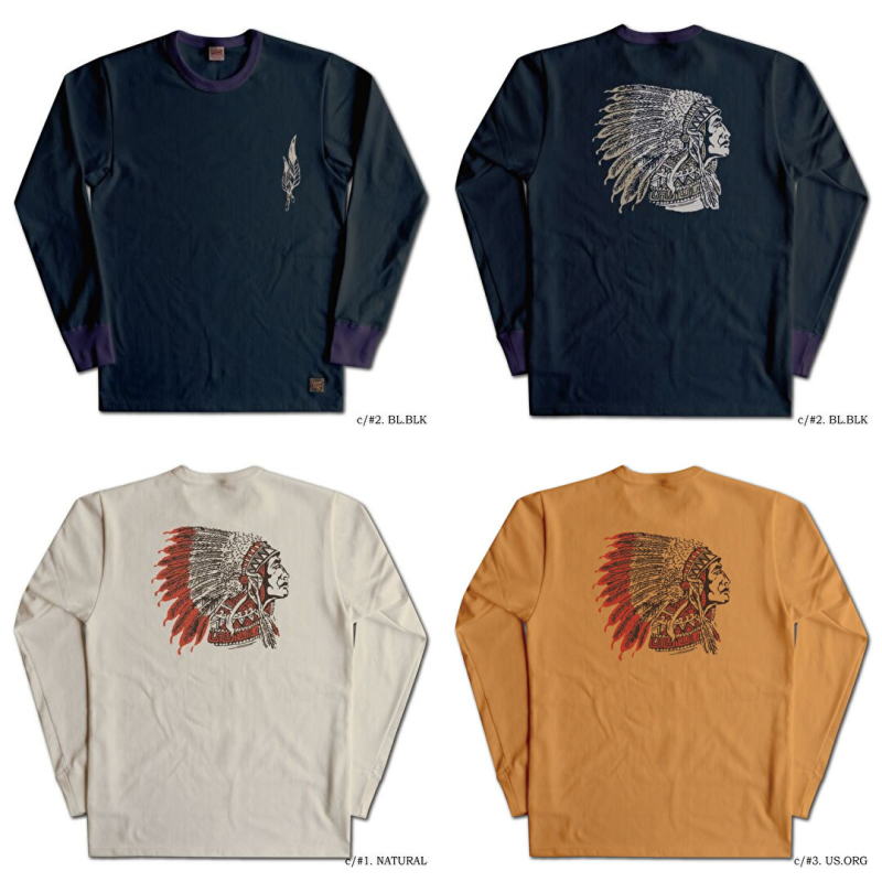 MLL-01-NO WORDS-MLL01-DELUXEWARE-デラックスウエア長袖Tシャツ-ロンT｜アメカジ バイカー 2ND・セカンド：本店